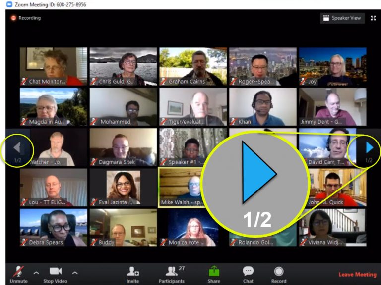 Zoom – speaker / gallery view – can’t see everyone?